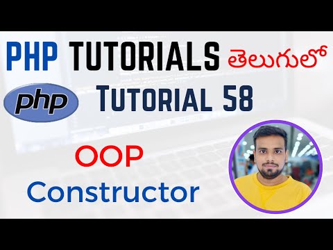Learn PHP Tutorials in Telugu Lesson 58 OOP Object Oriented Programming Constructor - Mind Luster