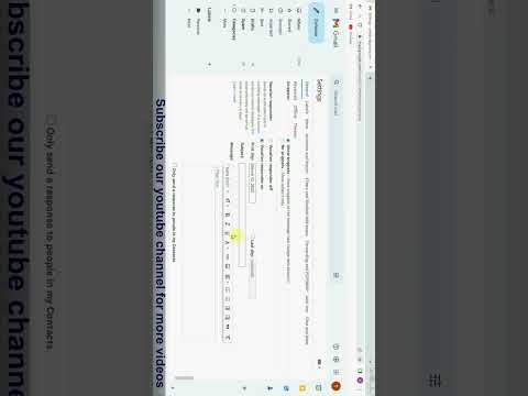 Gmail Vacation Auto Response (tips & tricks) #shorts