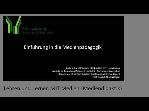 20. Einführung Medienpädagogik: 6 Lehren und Lernen MIT Medien, Nr 1: didaktisches Dreieck (Intro)