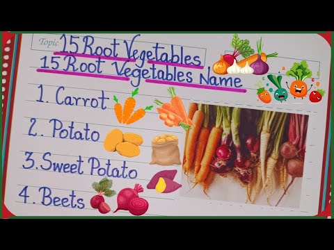 15 Names of Root Vegetables | Root Vegetables Name in English | List of Root Vegetables | Vegetables