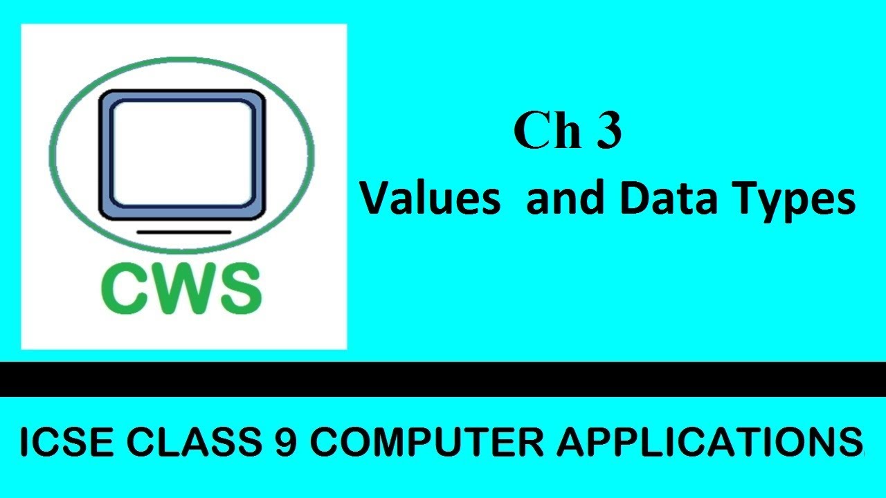 Ch3 Values and Data Types