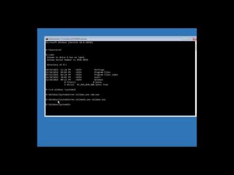 Windows password Reset part 2 - copying back the correct utilman.exe