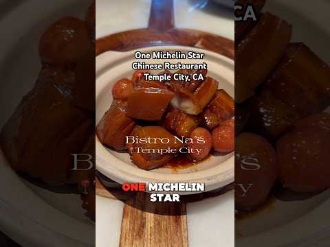 Bistro Na’s - One Michelin Star Chinese Restaurant📍 Temple City #michelinstar #chineserestaurant