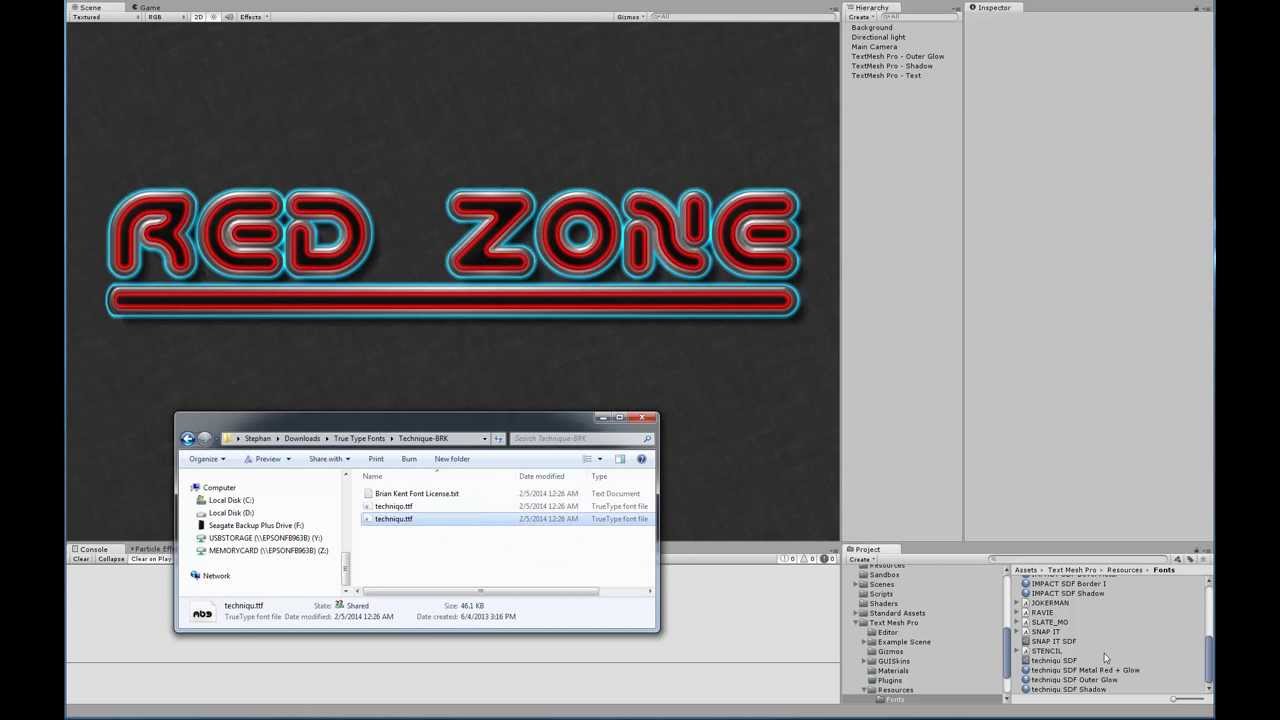 TextMesh Pro - RED ZONE Demo