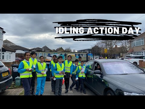 Idling action day at Hambrough Primary School