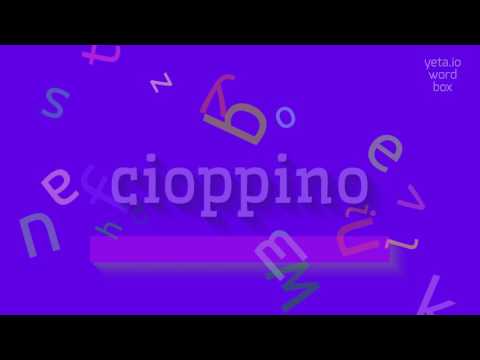 How to say "cioppino"! (High Quality Voices)