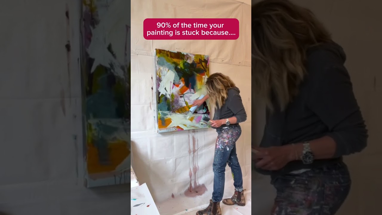 Particularly when creating abstract art, when we get stuck its almost always because of 2 things: