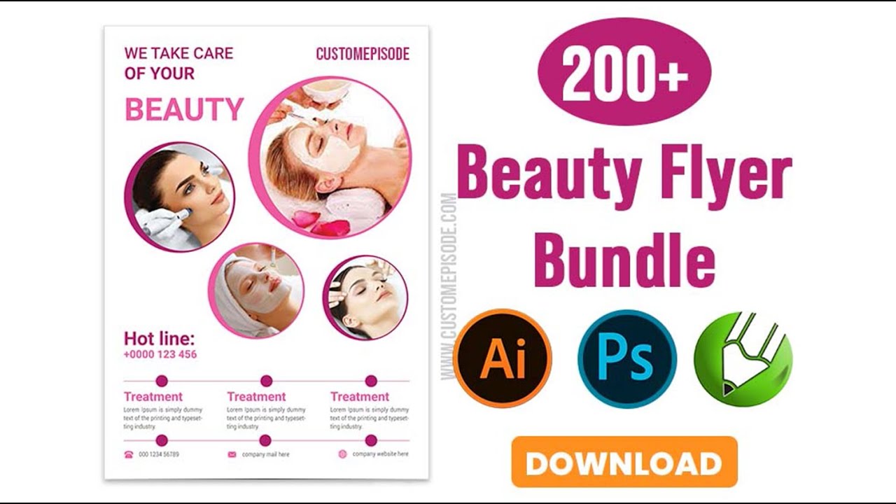 200+ Beauty Flyer Design PSD Templates Free Download  Template flyer design in photoshop