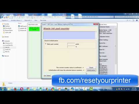 EPSON L385 Reset /Epson L385 Adjustment Program