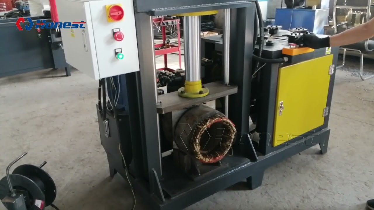 Armature Coil Removing Machine | Fast Copper Recovery from Motor Rotors ⚡