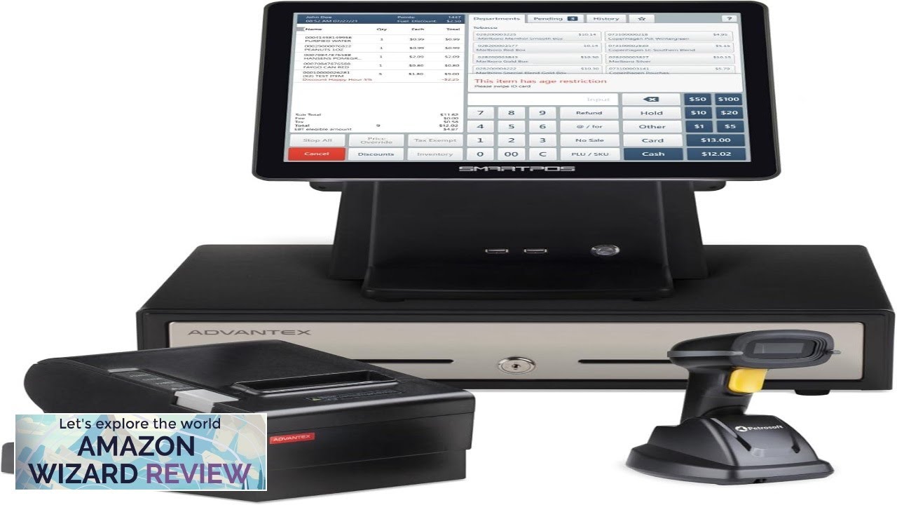 All-in-One SmartPOS-129 Professional Cash Register for Small Business POS System Bundle Review