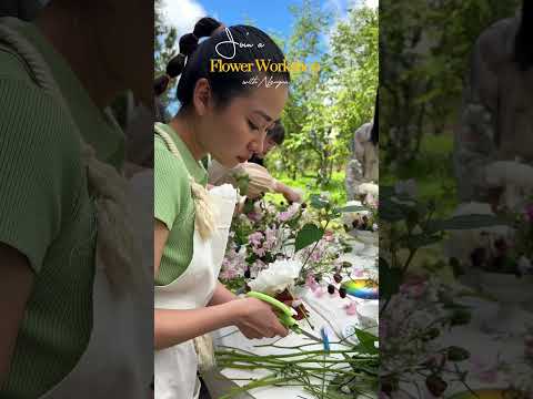 Flower workshop with Nguyen 13.5.2023 #shorts #flowers #gardenstyle
