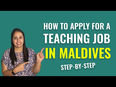 How to get teaching job in Maldives I teaching job  in maldives