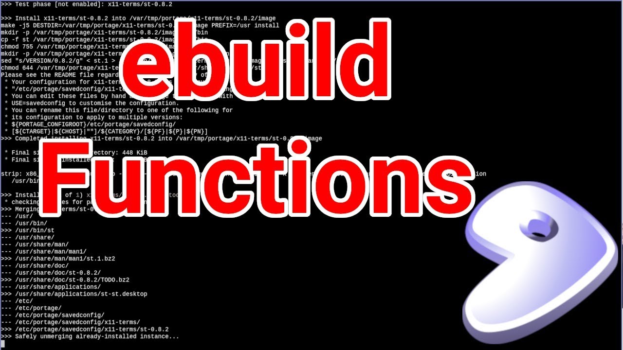 The ebuild Command & ebuild Functions - Gentoo Linux