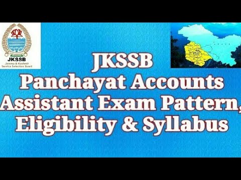JKSSB | Syllabus | Panchayat Accounts Assistant 2020 | Rural Department | Multi Infotech