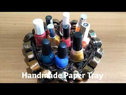 DIY | Handmade paper tray | News paper craft | Best out of waste