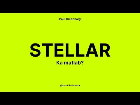 stellar Meaning in Hindi/Urdu | Meaning of stellar | stellar ka matlab? | stellar क्या है?