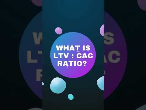 What is LTV to CAC ratio? #ltv #cac #saas
