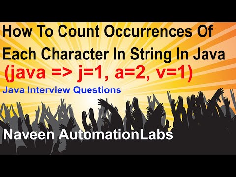Java Interview Question: How To Count Occurrences Of Each Character In String In Java