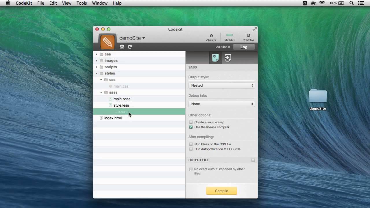 CodeKit 2: Compiling Files