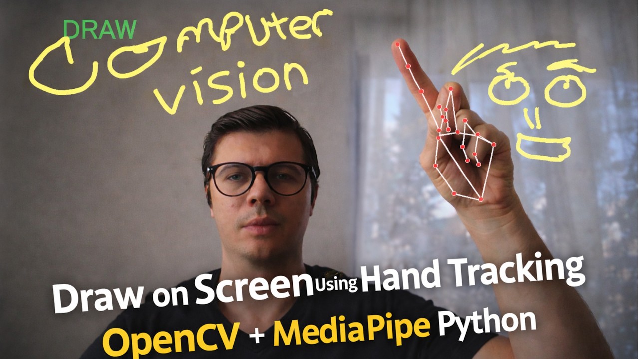 Draw on Screen Using Hand Tracking | OpenCV + MediaPipe Python