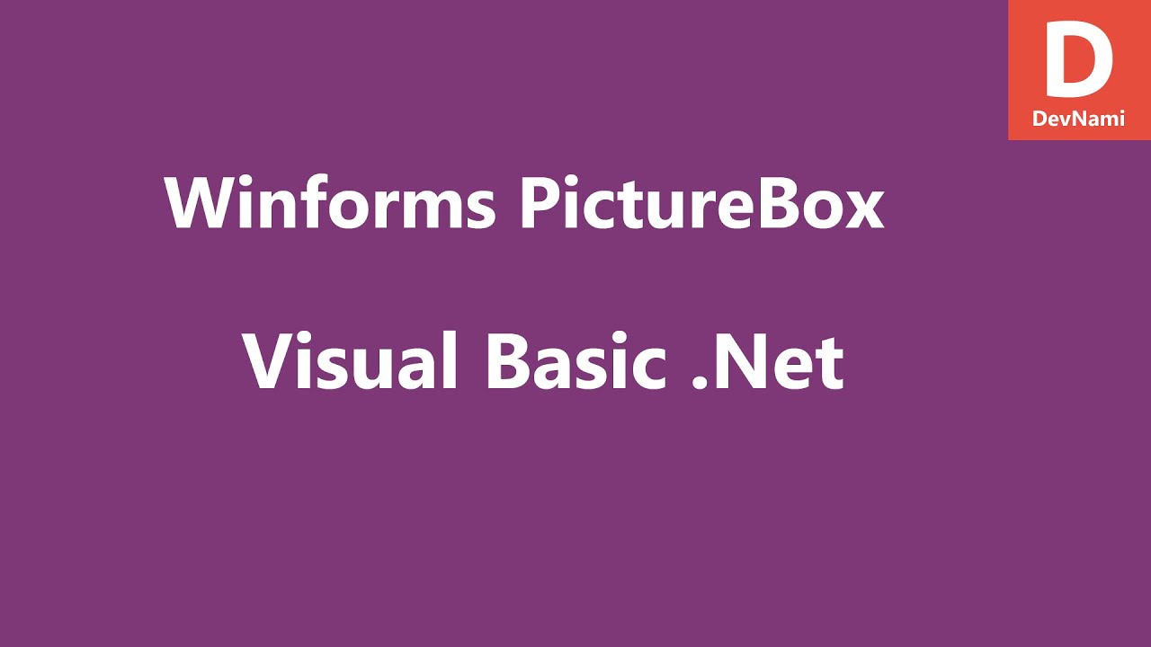 Visual Basic .Net PictureBox Control