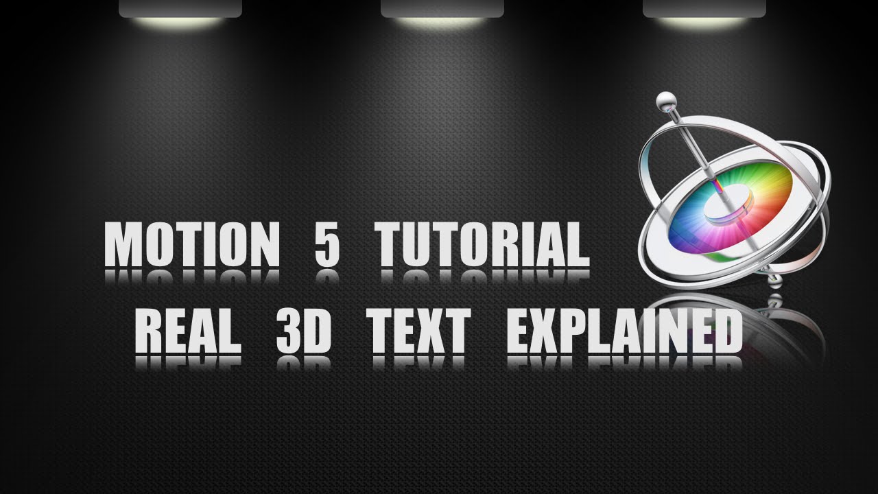 Motion 5 Tutorial | 3D Text Explained 10.2