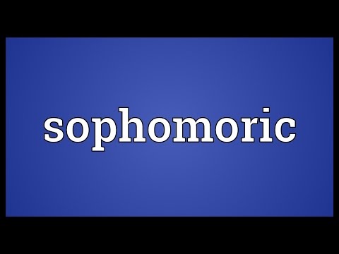 Sophomoric Meaning