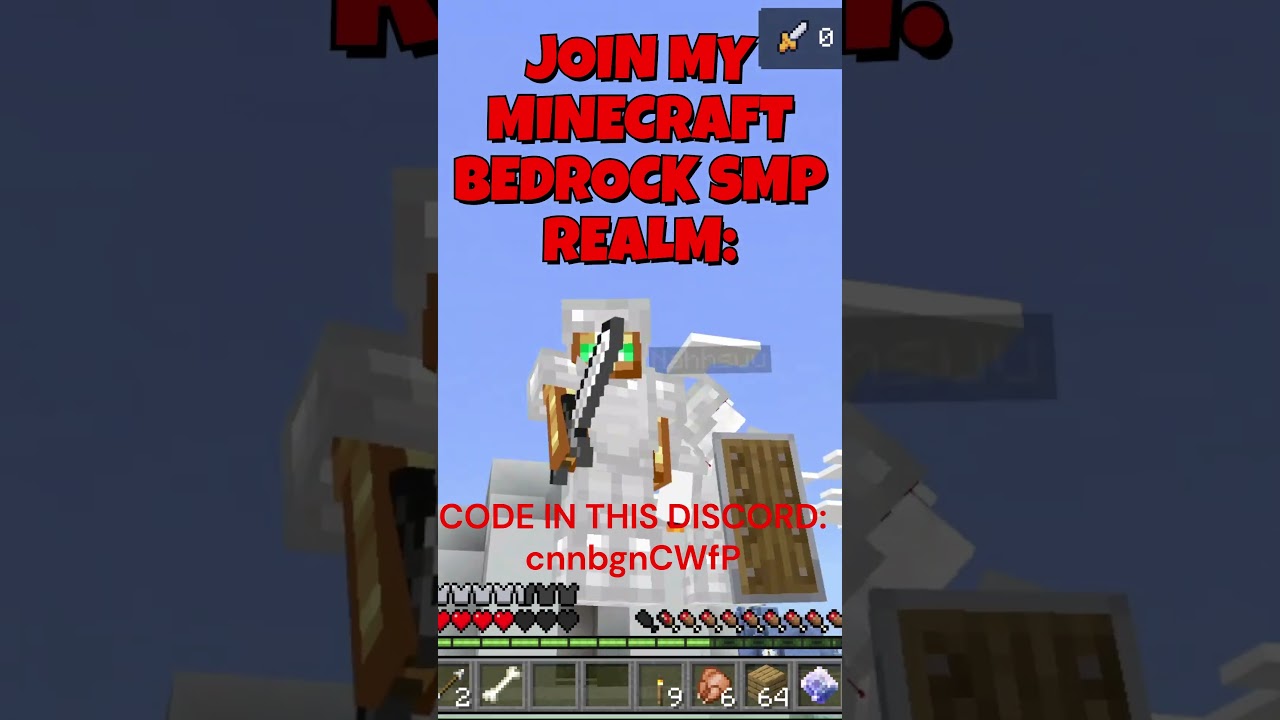 Minecraft Bedrock SMP Realm JOIN!!!!