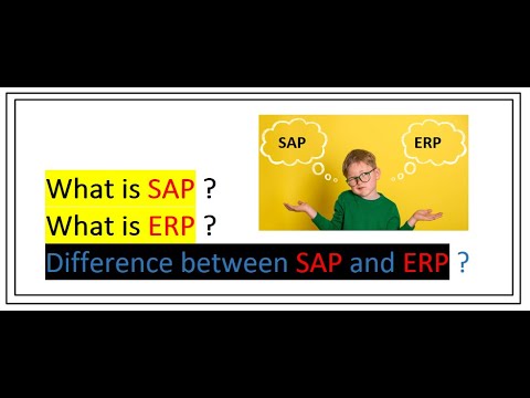 What is ERP And SAP || Difference between SAP & ERP !!
