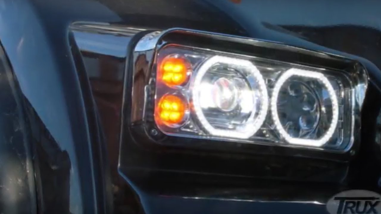 Universal Trux Projector Headlight with Halo LED: How to Install
