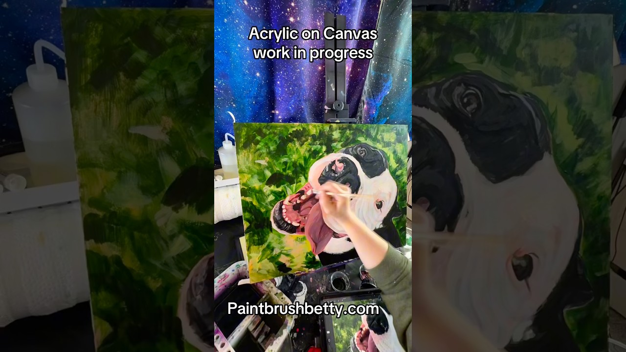 Four days of work on this dog portrait