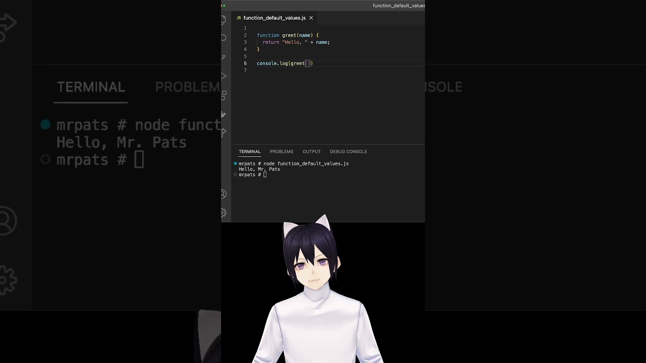Beginner's Guide to Assigning Default Values to JavaScript Function Parameters #shorts