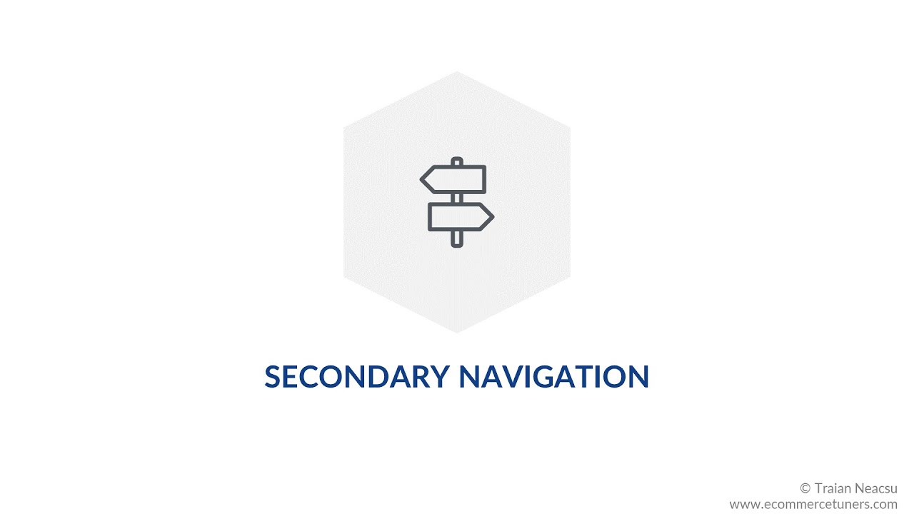 Listing Pages: Secondary Navigation