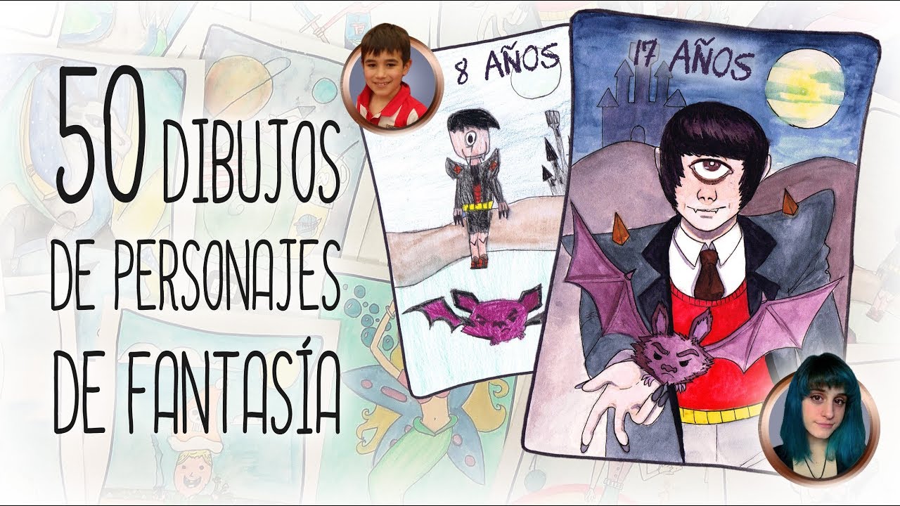 50 DIBUJOS de personajes de Fantasía