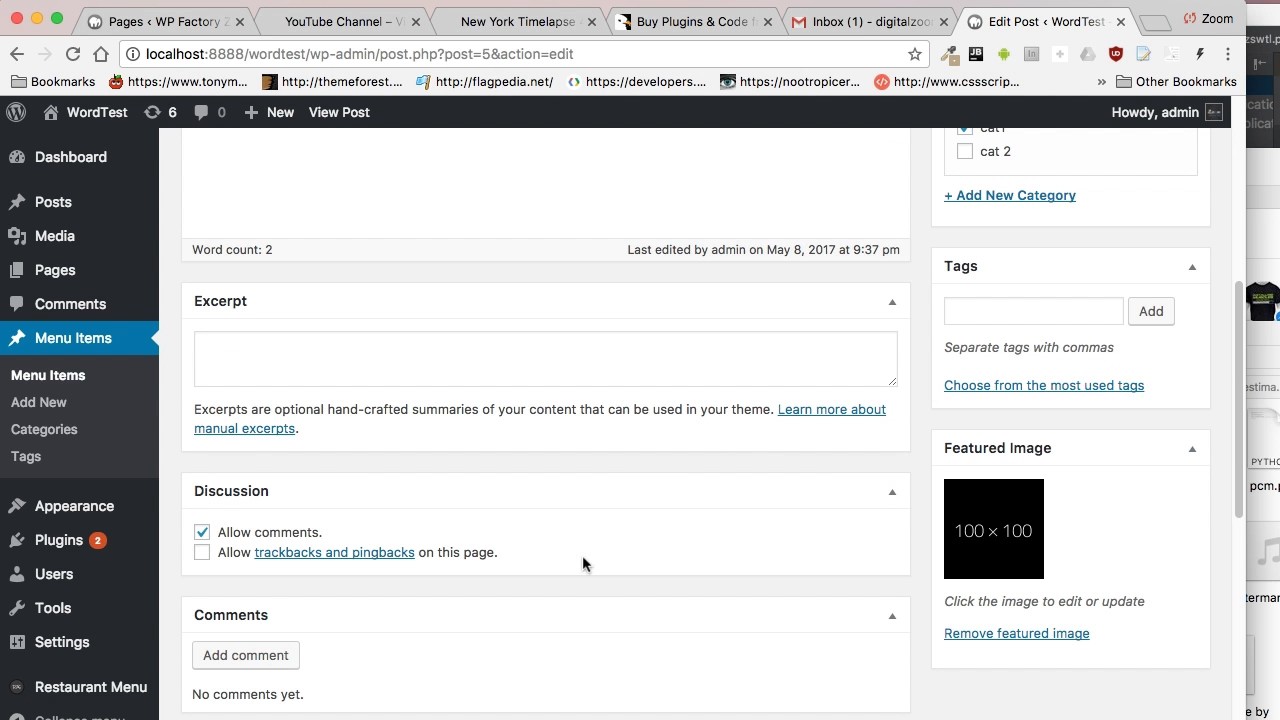 DZS Restaurant Menu, CodeCanyon - Install and sample data