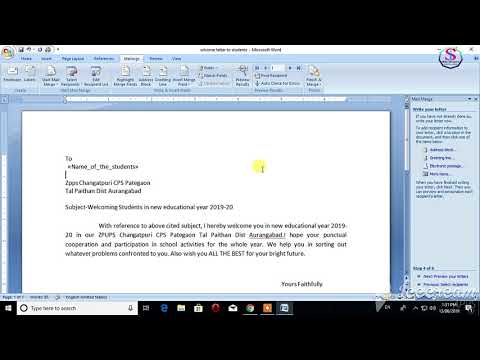 How to Mail Merge in Marathi