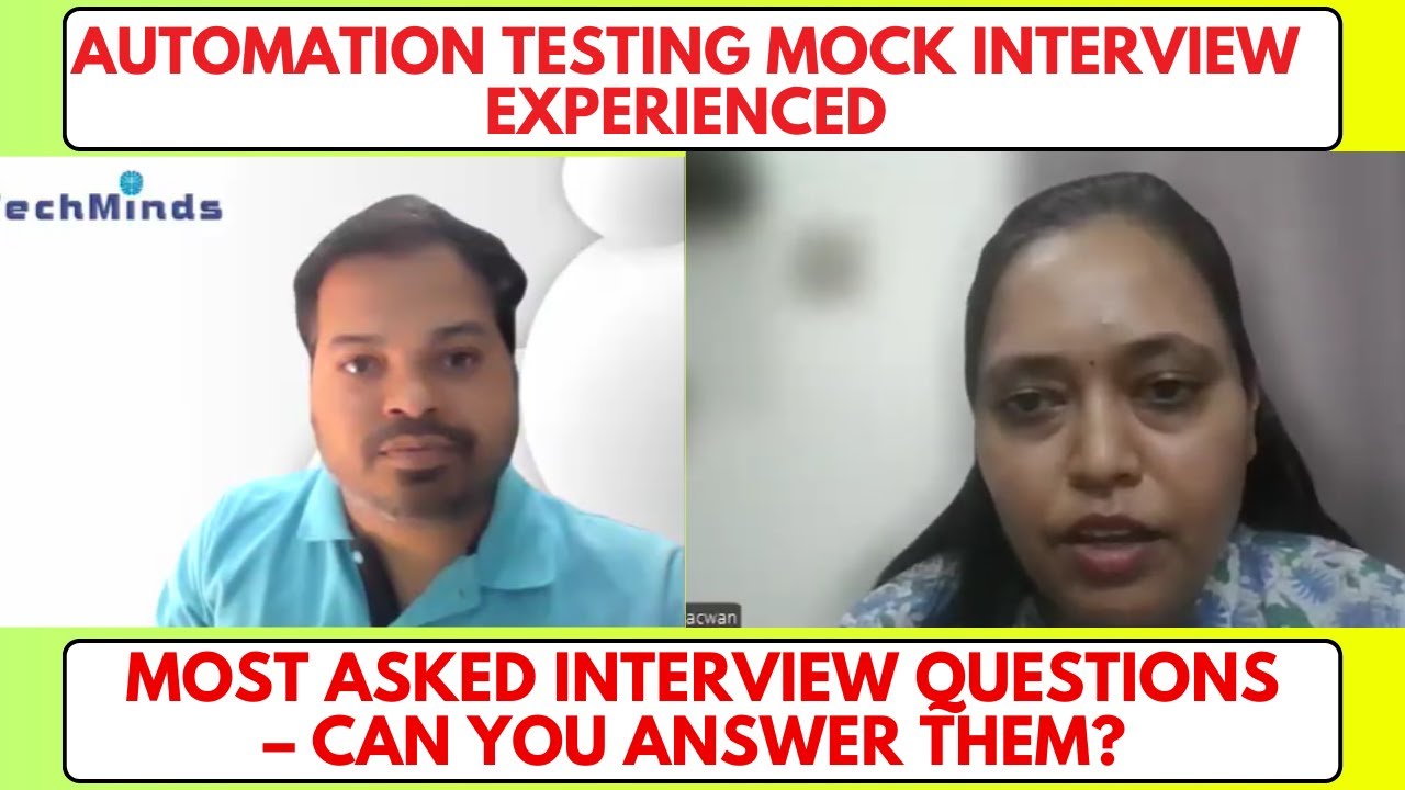 Crack Your QA Interview! Automation Testing Mock Interview with Expert Questions | MKT Mocks