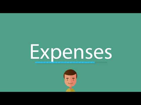 How to say Expenses