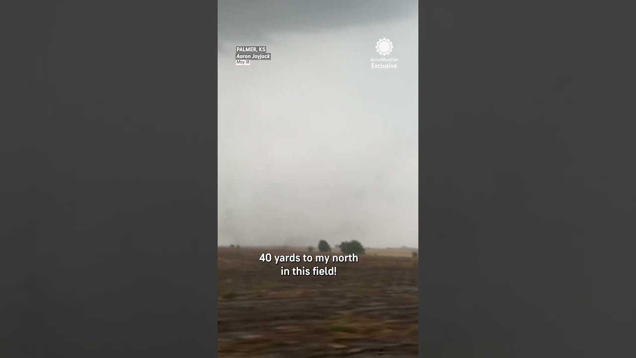 Massive Tornado Near Palmer Kansas May 18