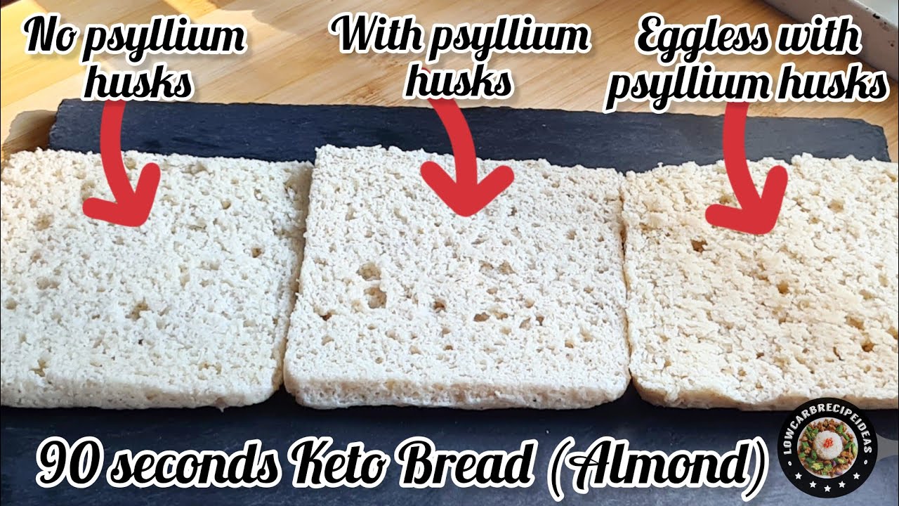 90-second keto bread | almond flour | 3 variations | super easy