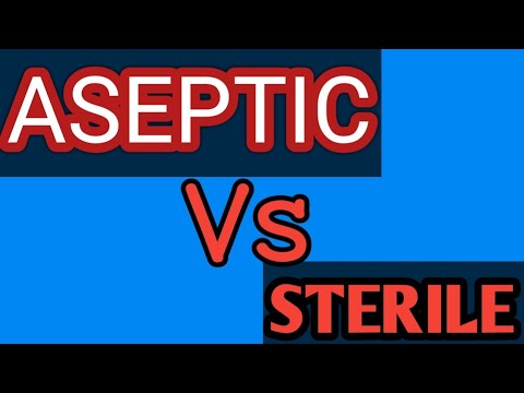 ASEPTIC Vs STERILE : What is the difference sterile area, aseptic area