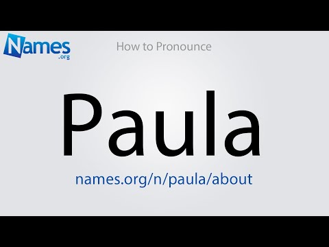 How to Pronounce Paula