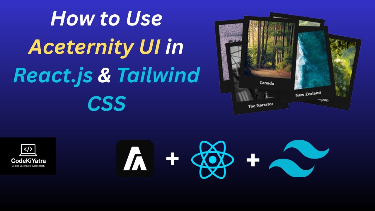 Aceternity UI + React.js + Tailwind CSS | Modern UI Components Tutorial