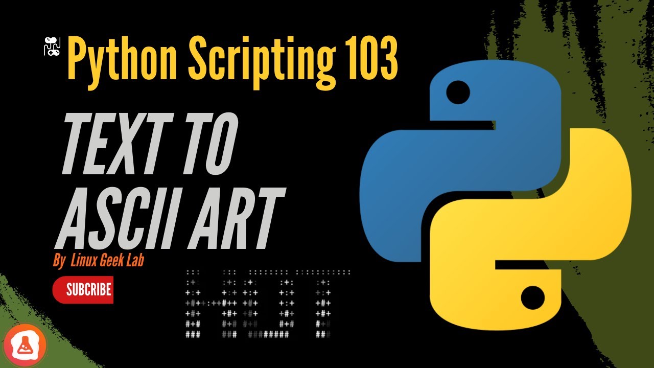 ASCII Art app with Python Scripting - Full Code in description