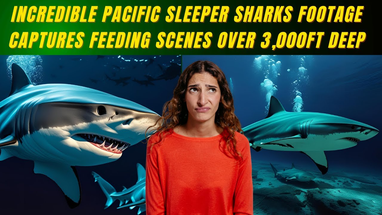 Sleeper Sharks footage captures feeding scenes over 3,000ft deep #canadanews #canada