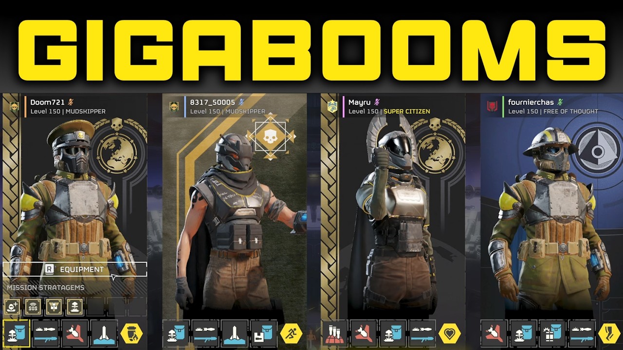 GIGABOOMS - Explosive TEAM Loadout! | Helldivers 2