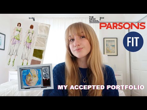 My accepted fashion design portfolio (Parsons, FIT, & more)