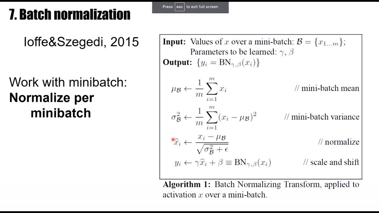 DL2.8 -  Batch normalization