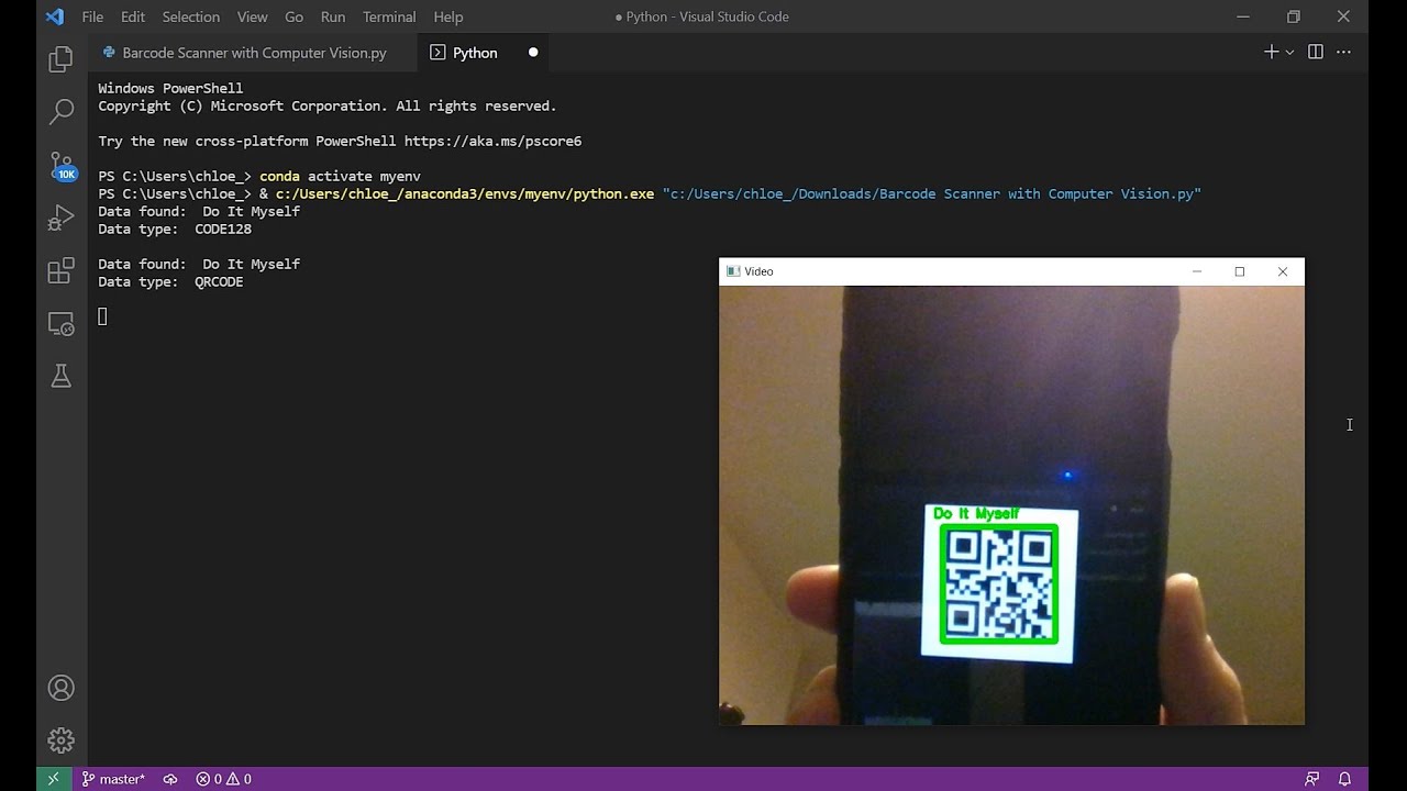 Barcode Scanner with Computer Vision